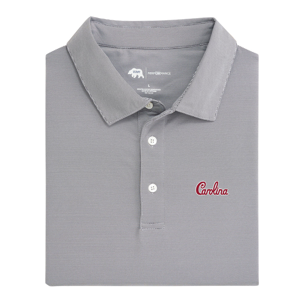 University of South Carolina Script Hairline Stripe Performance Polo ...
