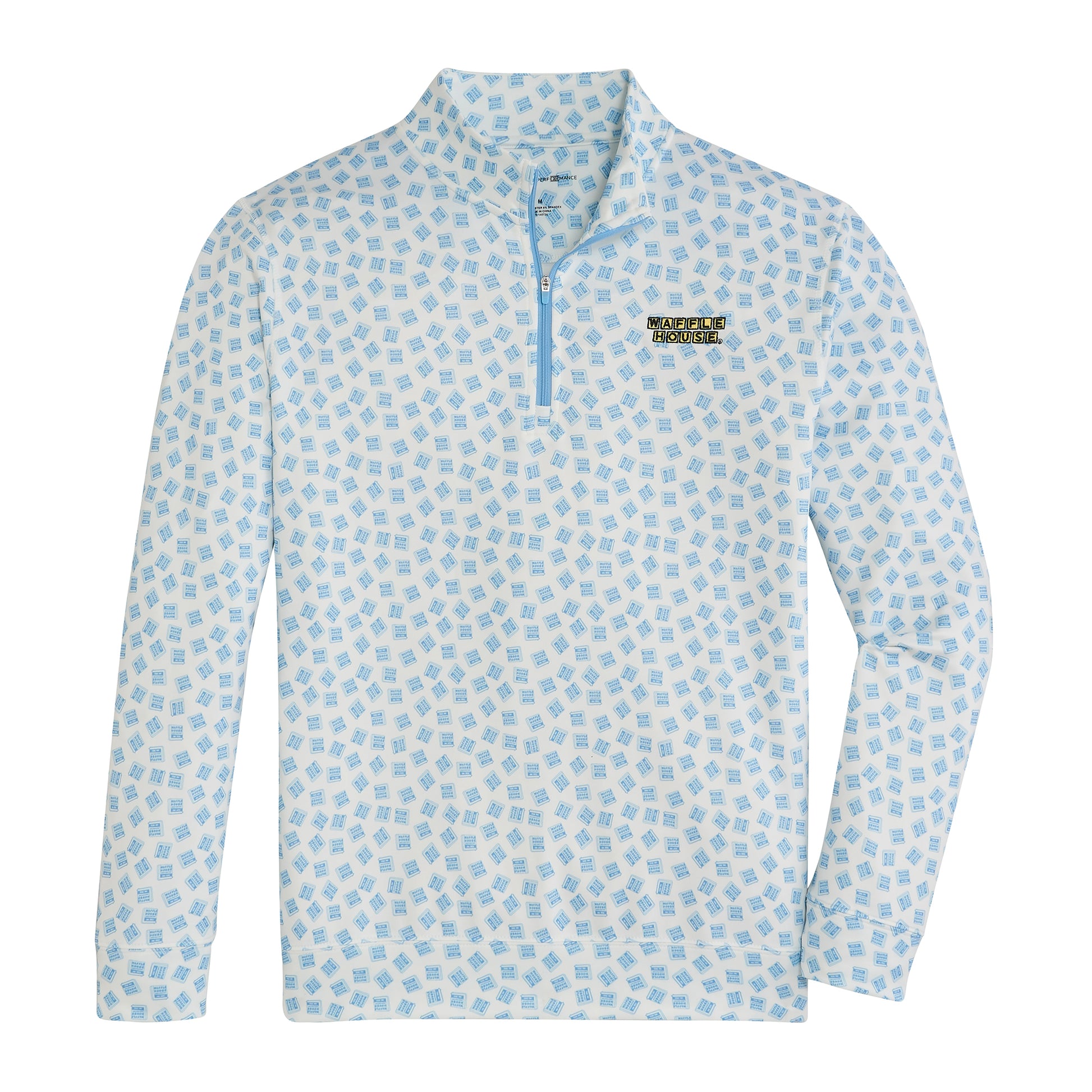 Waffle House Vintage Marquee Printed Performance 1/4 Zip – Onward Reserve
