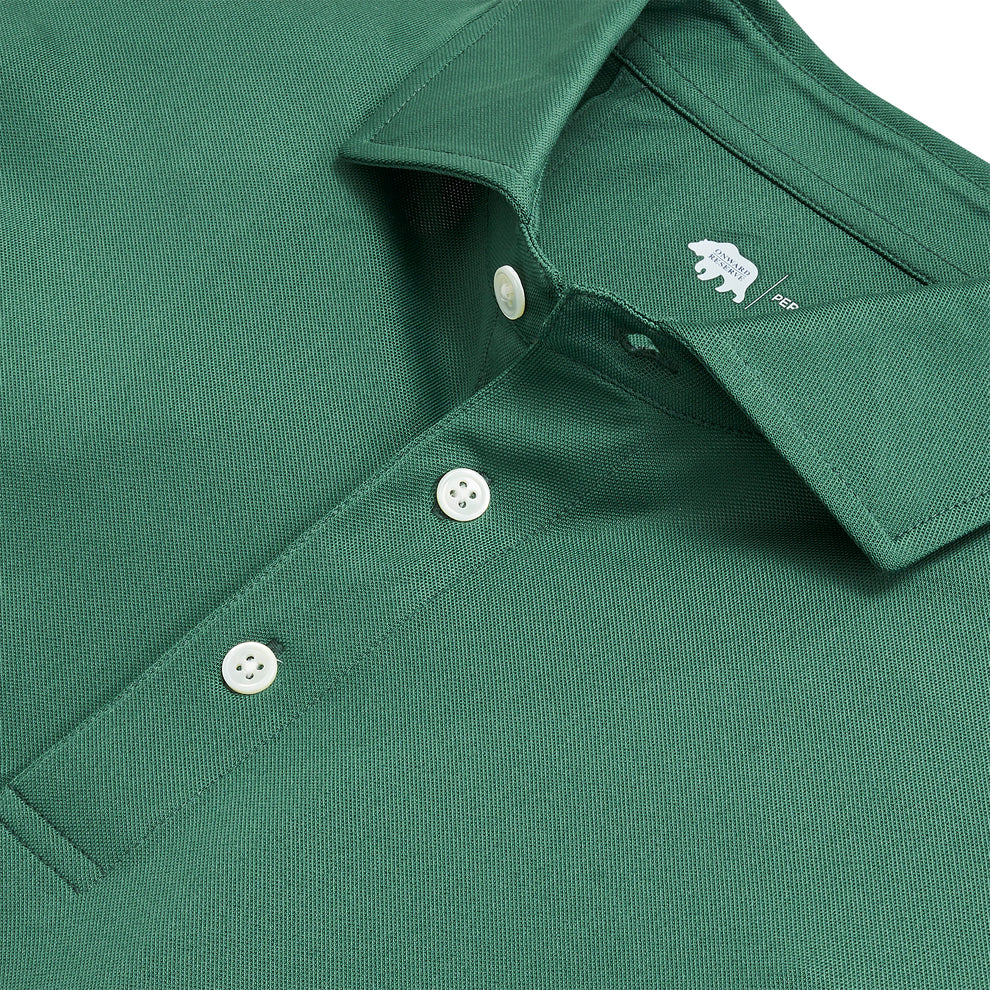 Solid Performance Pique Polo - Smoke Pine – Onward Reserve