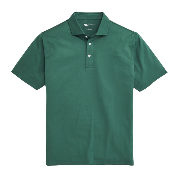 Solid Performance Pique Polo - Smoke Pine – Onward Reserve