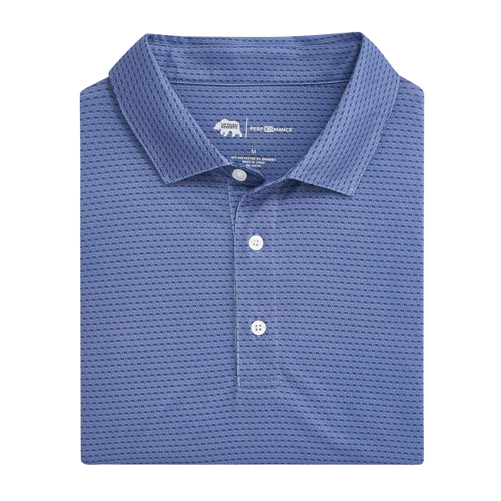 Tour Logo Printed Performance Polo – Onward Reserve