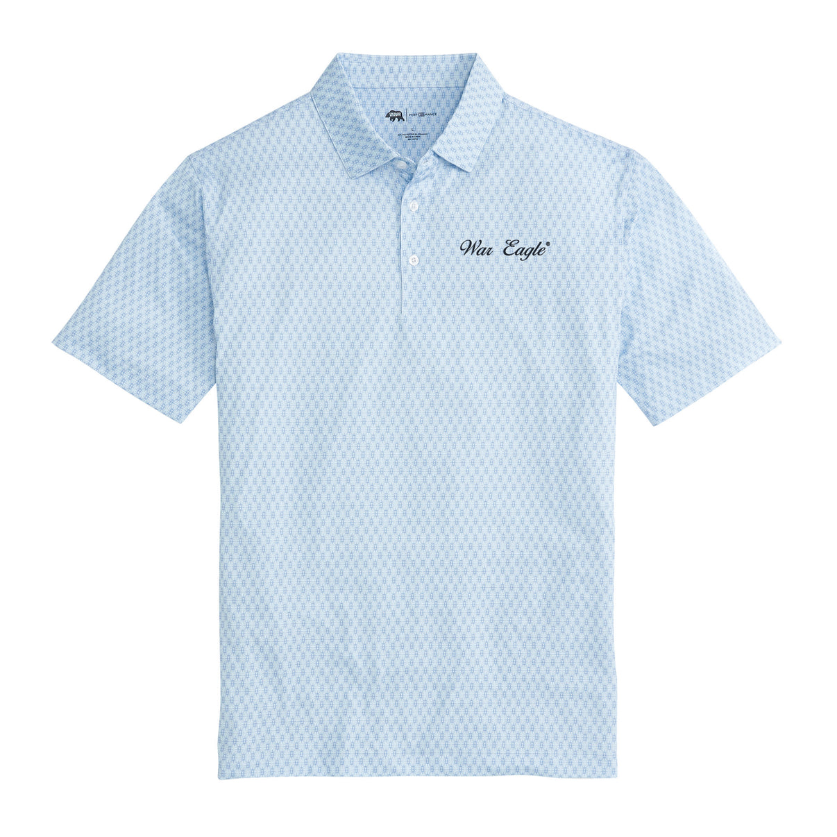 Auburn War Eagle Vintage Script Tents Printed Performance Polo – Onward ...