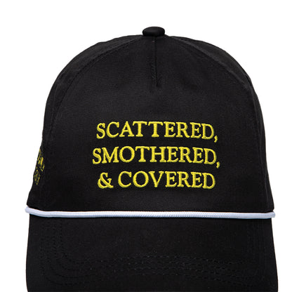Waffle House Scattered Smothered Covered Rope Hat - Black – Onward Reserve